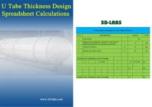 U Tube Thickness Design Calculations :3D LABS