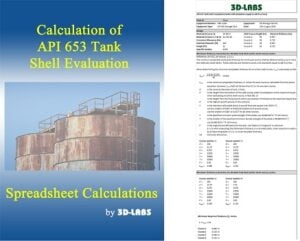 Calculation of API 653 Tank Shell Evaluation: 3D LABS