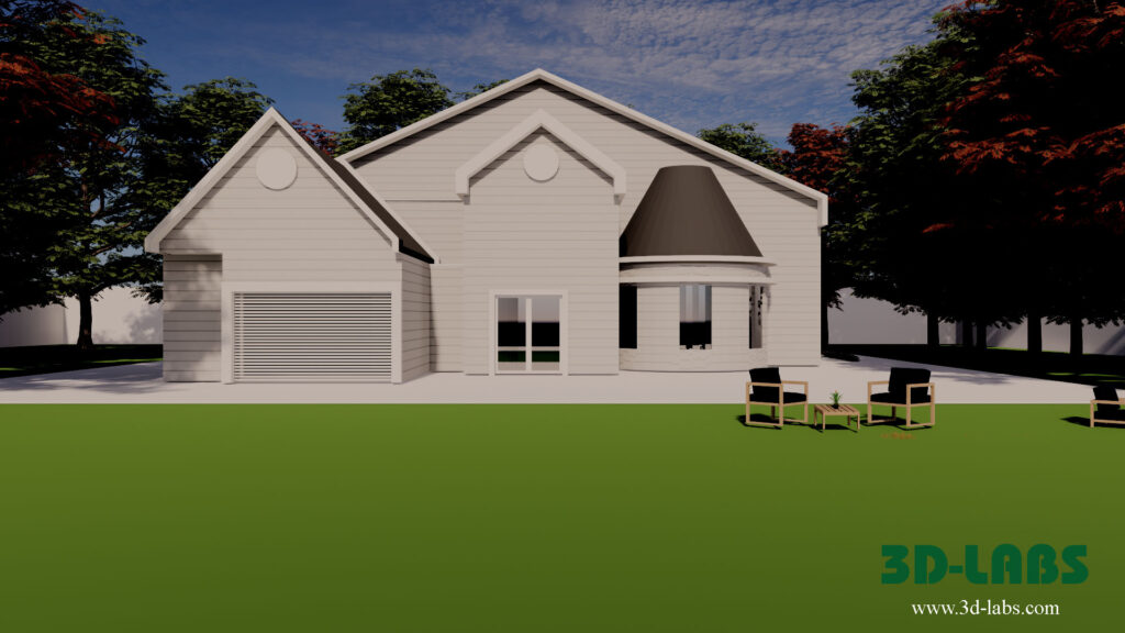 Bungalow House Plan-401 - 3D-LABS
