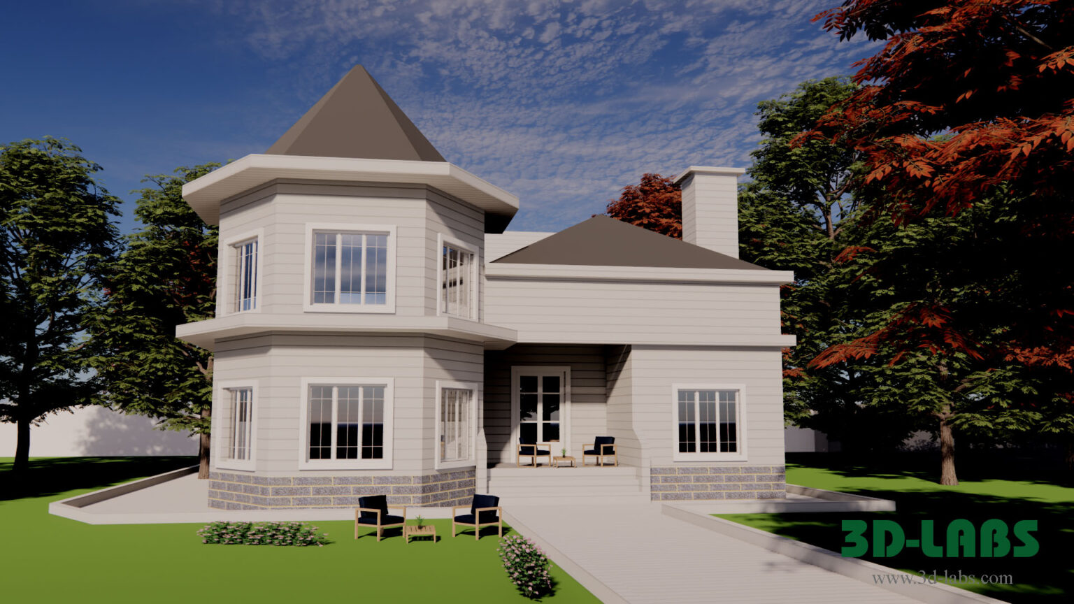High Tech Style Home-509 :3D LABS