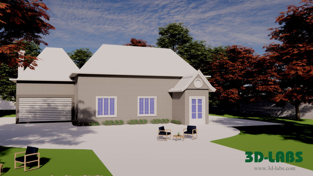 German Style House Plan 508 | 1086 sq ft | 3D-Labs