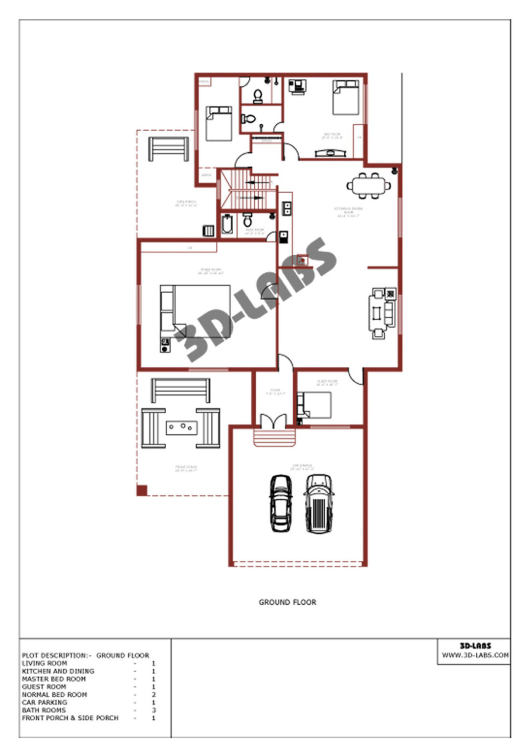 Plan 101: Spacious Home Design with 5 Bedrooms