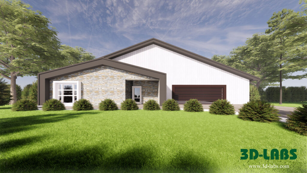 modern house design-607 : 3D LABS