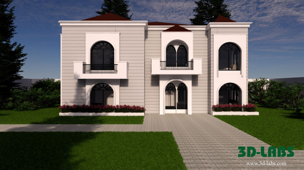 House Front Design in Saudi Arabia-701 :3D LABS