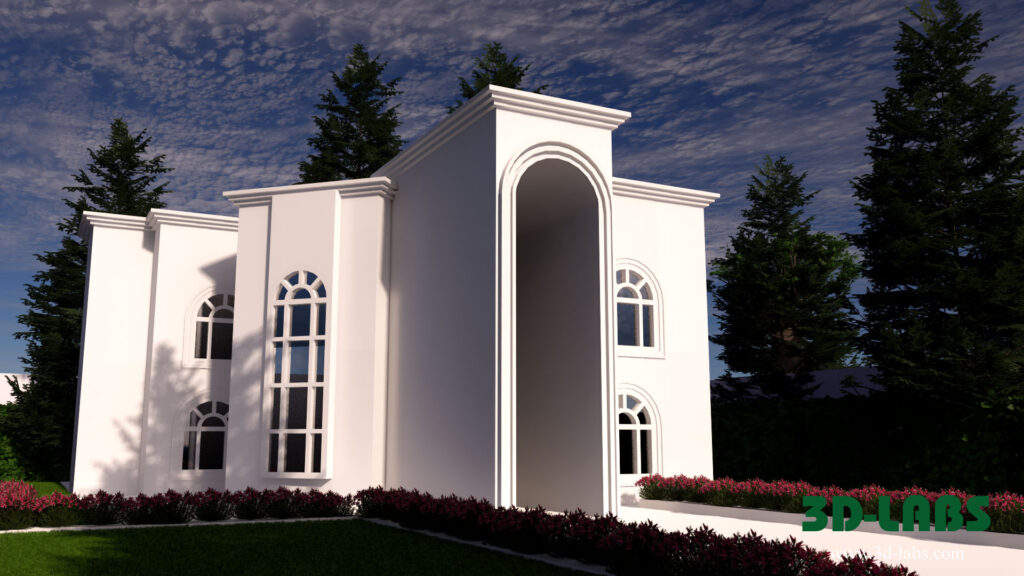Saudi Arabia Style House Plan 702 | 1936 sq ft | 3D-Labs