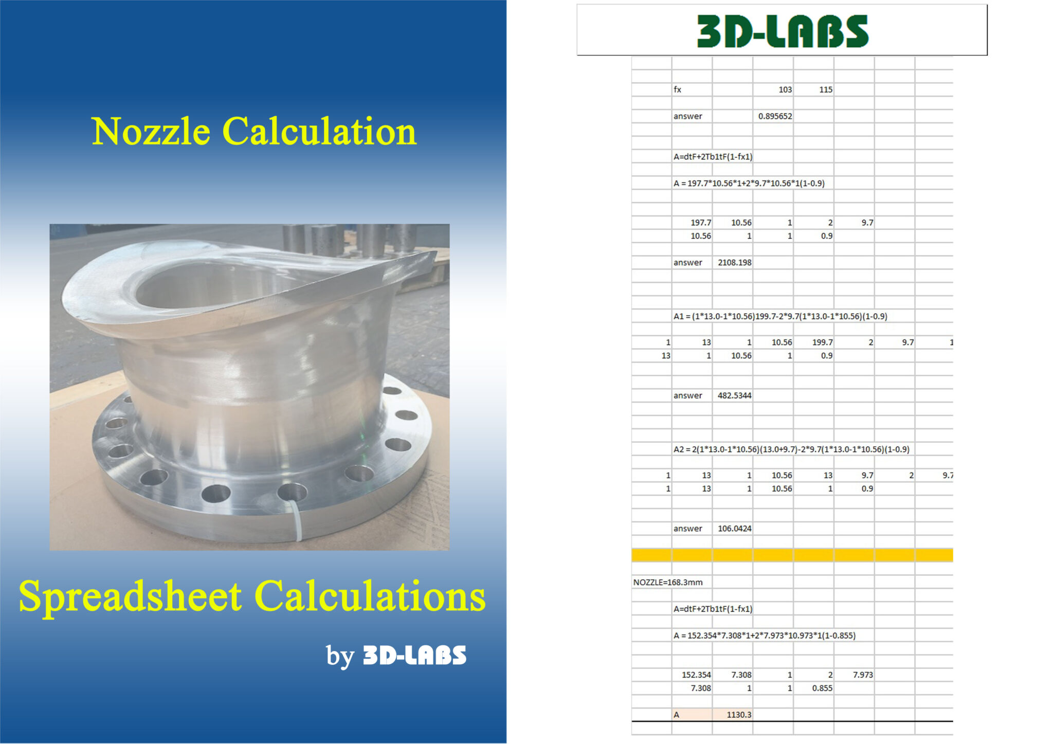 Nozzle calculation: 3D LABS