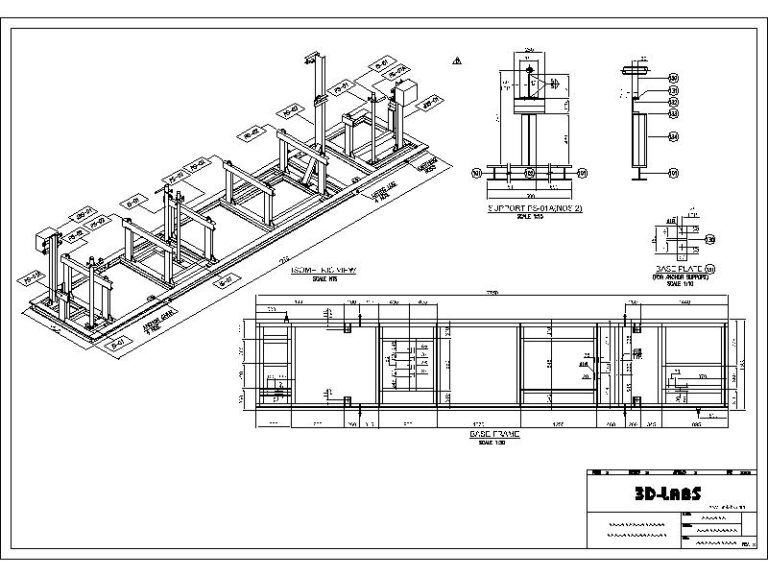 PRS Skid-structural detail: 3D LABS