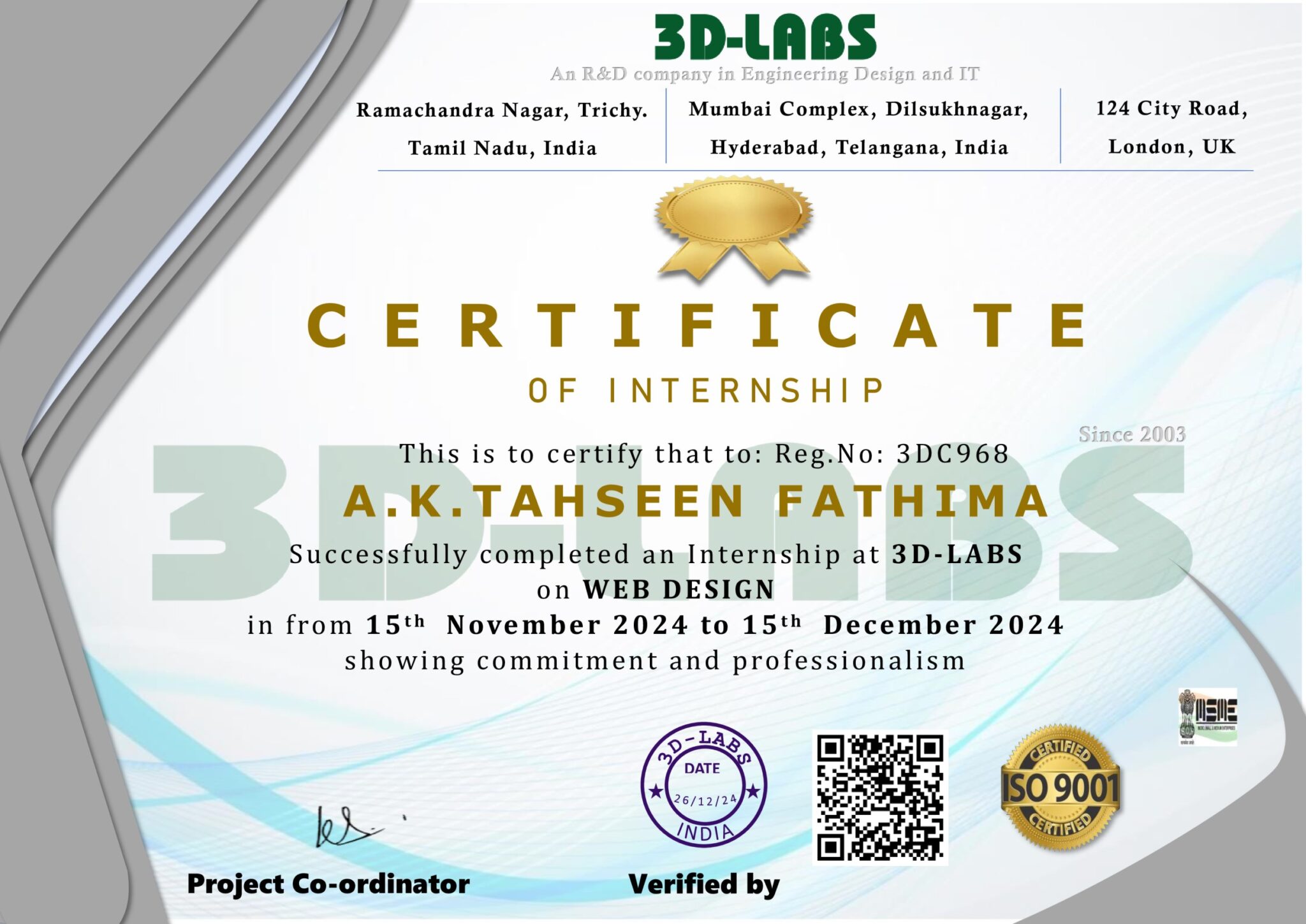 Apply for Internships at 3D-LABS | Kickstart Your Career